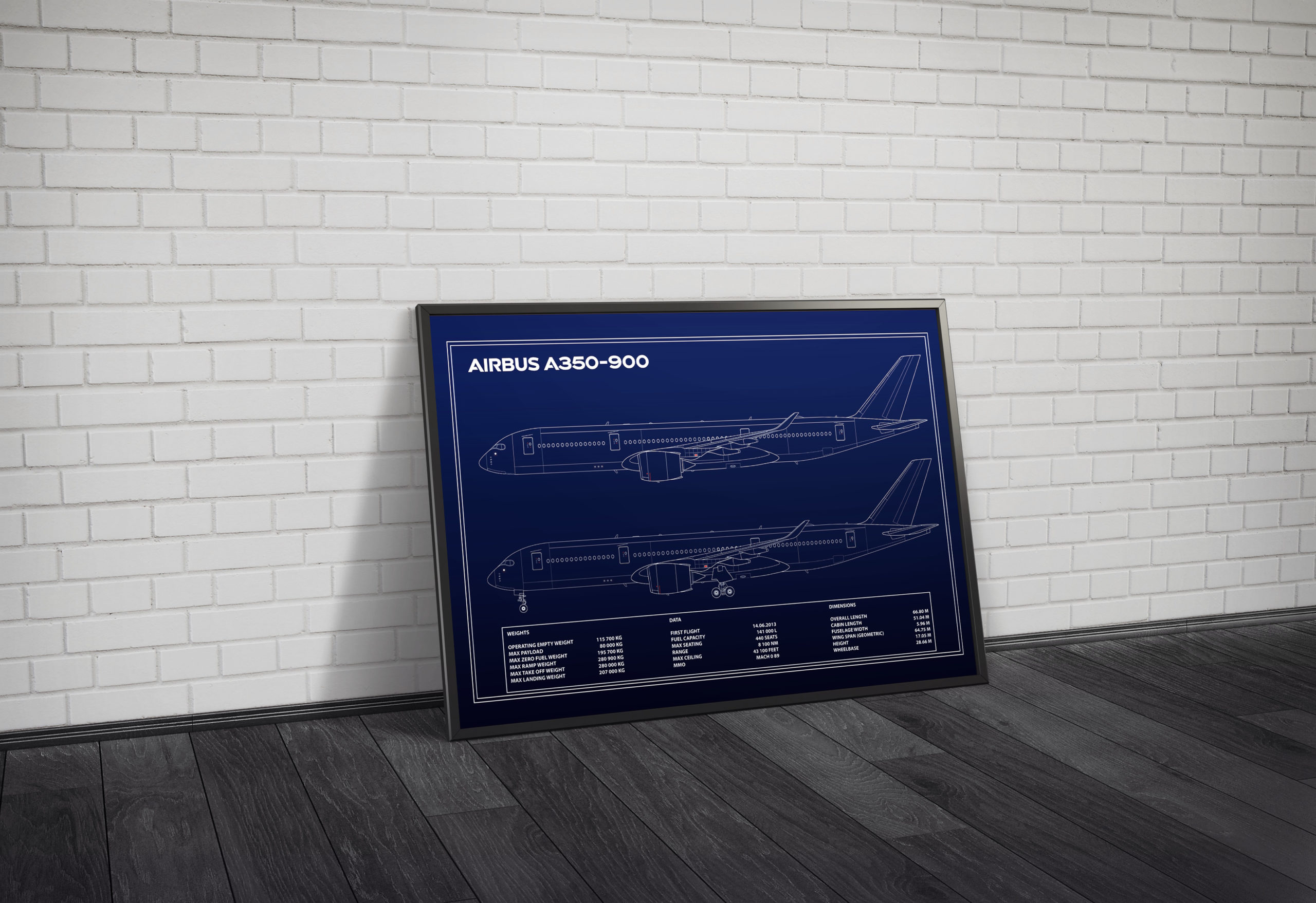 AIRBUS A350-900 BLUEPRINT | Aeroprints
